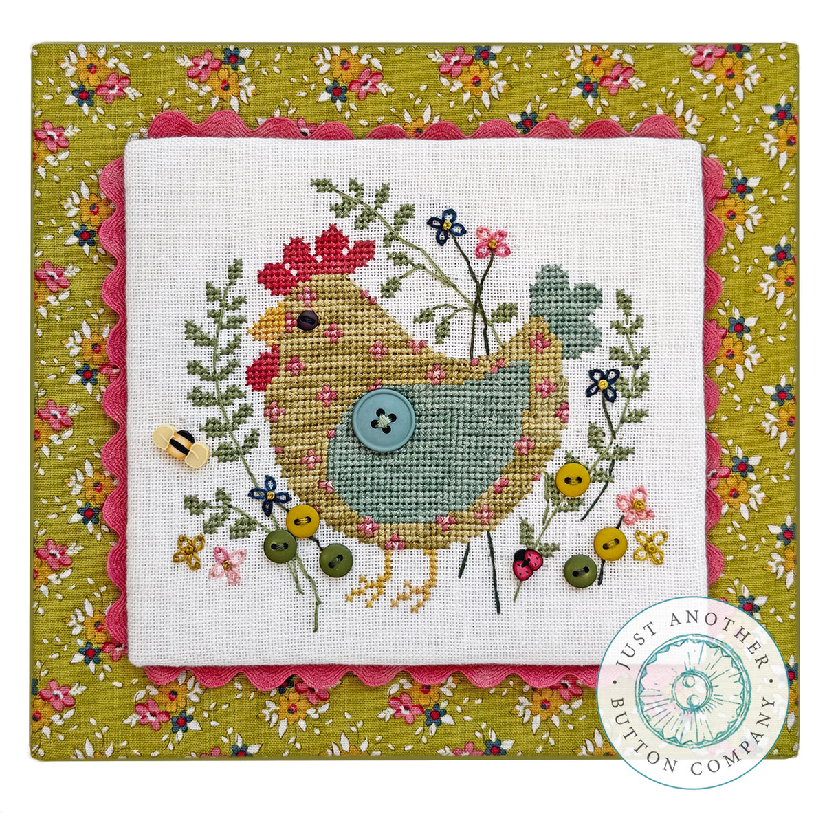 Calico Chick for Cross Stitch – Just Another Button Company