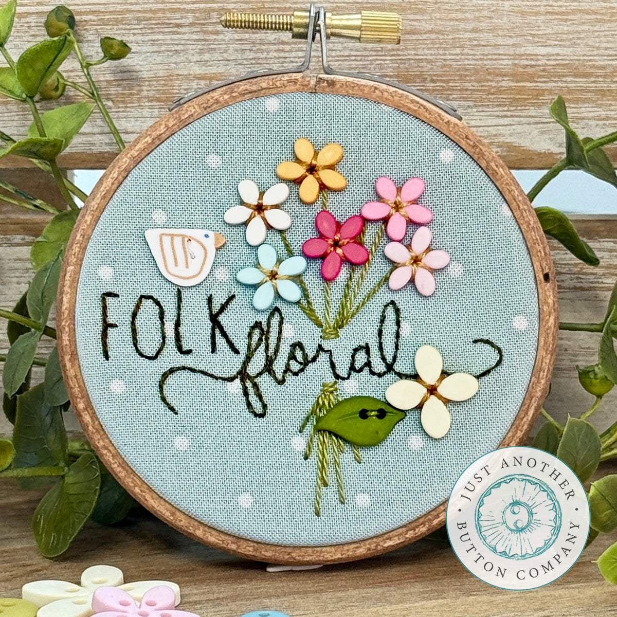 Folk Garden Buttons: Posy Bouquet – Just Another Button Company