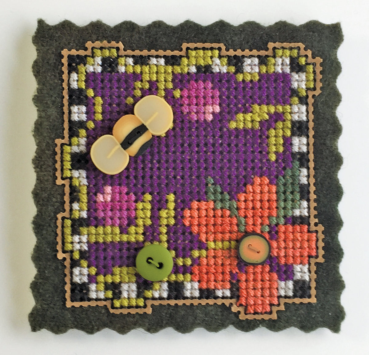 Buttons in Bloom (purple) (includes free chart) – Just Another Button ...