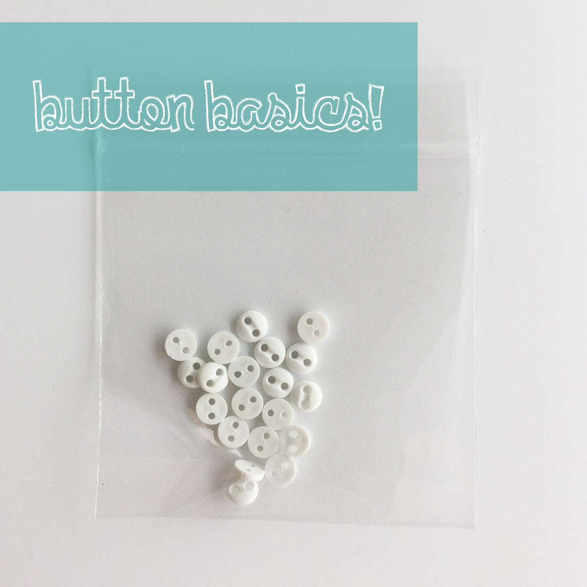 Button Basics - 20 White Matte Finish Buttons - 3/16" – Just Another ...